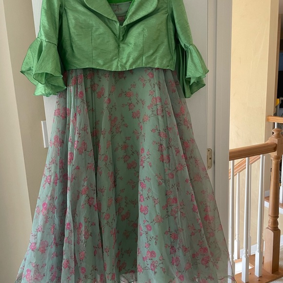 Dresses | Lehenga And Crop Top Sage Green | Poshmark